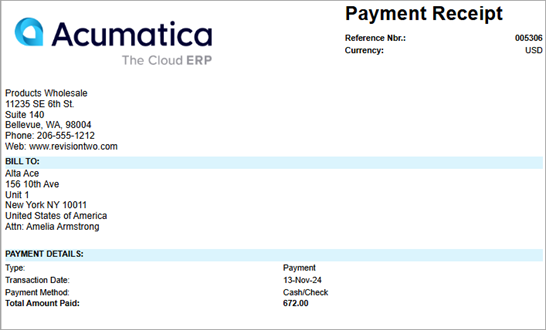 MYOB Acumatica 2025.1 Finance: Payment receipts, smarter prepayments ...