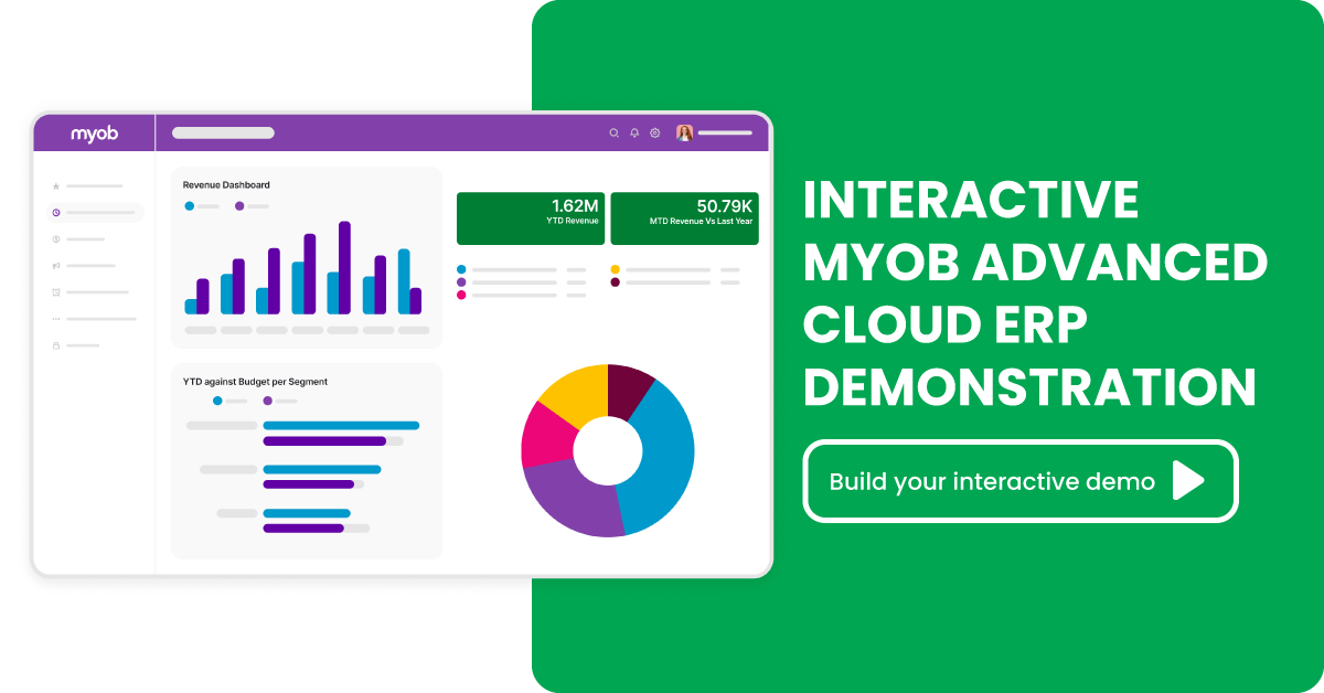 MYOB Acumatica Cloud ERP Software for a variety of industries